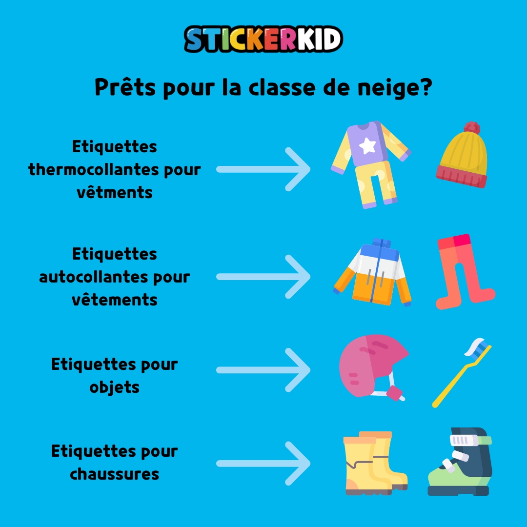 Préparer les affaires de la classe de neige en 3 étapes - Blog